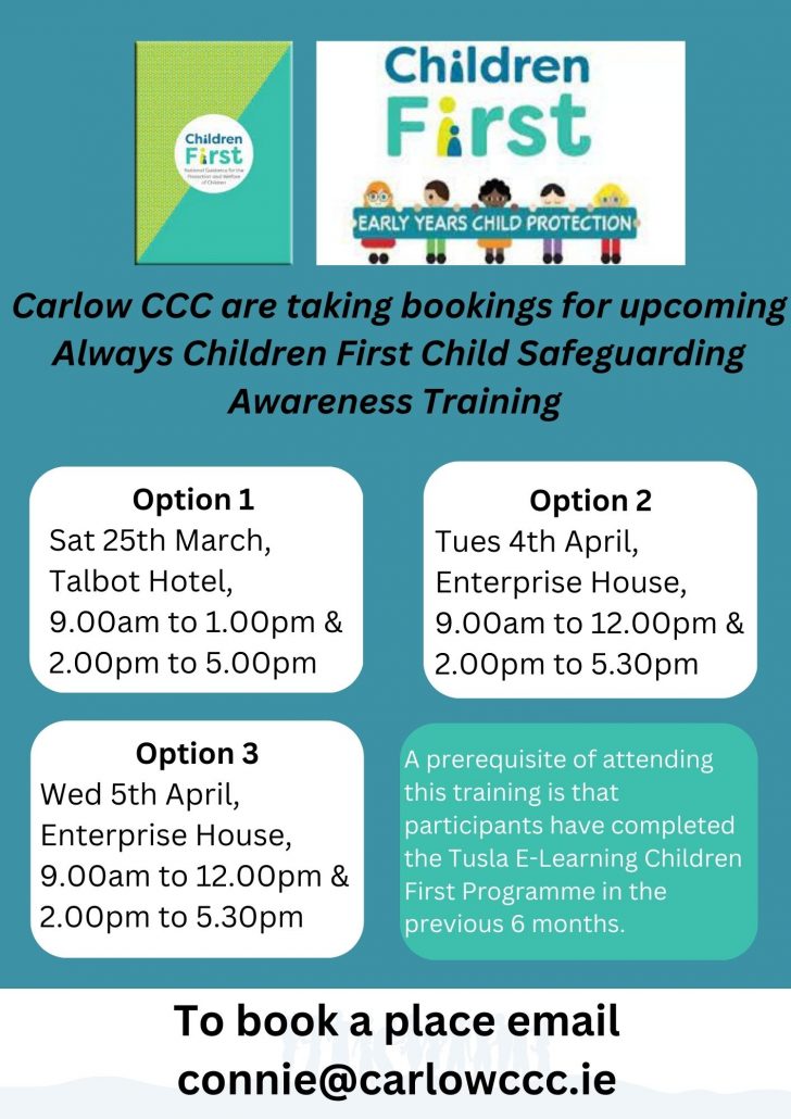 Upcoming Training: Always Children First Child Safeguarding Awareness ...